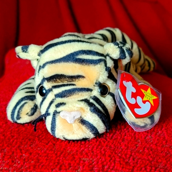 Ty | Toys | Stripes Ty Beanie Baby | Poshmark